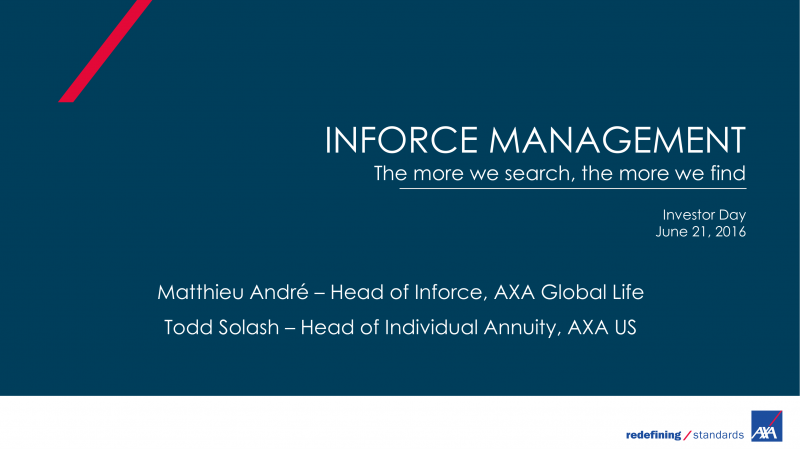 Incoming Chairman of the Board of Directors, AXA Group